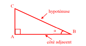 Triangle rectangle - calcul des angles et des longueurs - 1